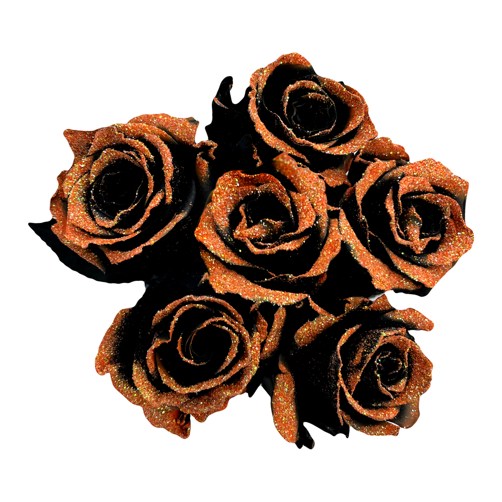 Pumpkin Sparkle Roses - Flower Explosion