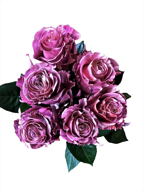Metallic Pink Roses - Unique Flowers Online | Flower Explosion